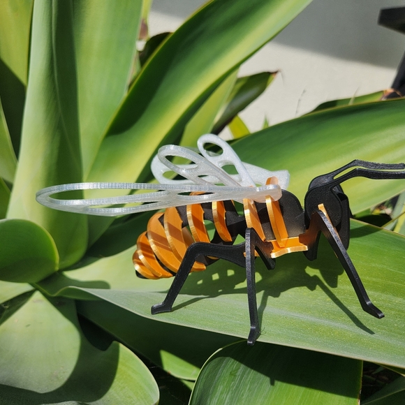 Hand Crafted | Toys | Bee Model Honeybee 3d Puzzle Honey Bees Classroom ...